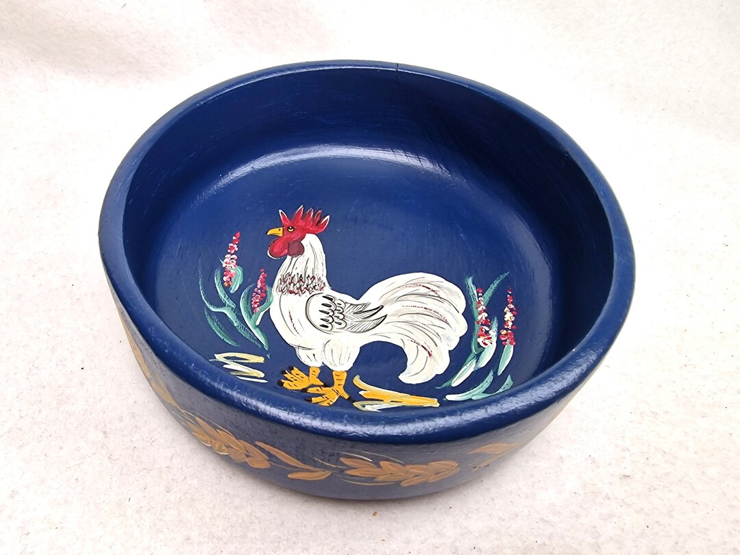 Rooster Candy Bowl. Candy Dish. Peanut Bowl. Wooden Wall Hanging Bowl ...