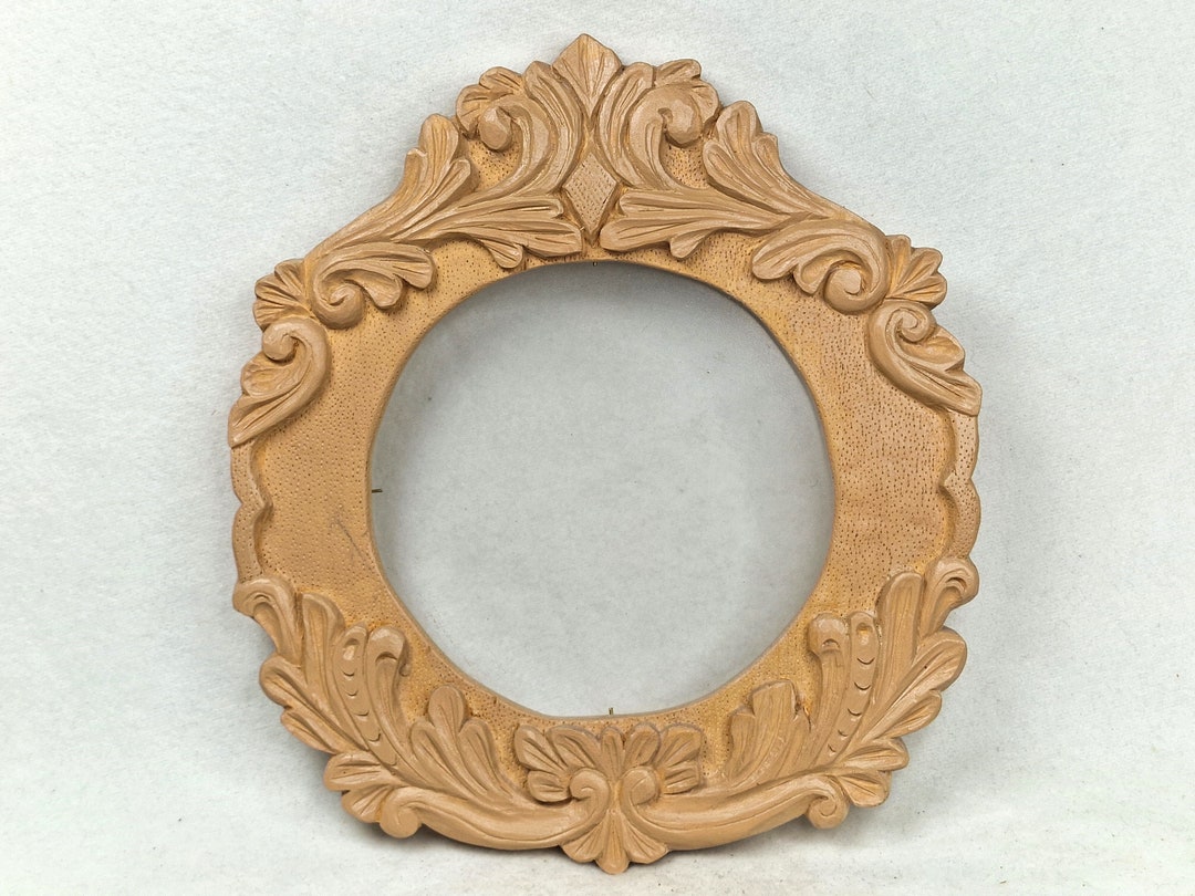 Hand Carved Wooden Picture Frame. Photo Frame. Mirror Frame. Birch Wood ...