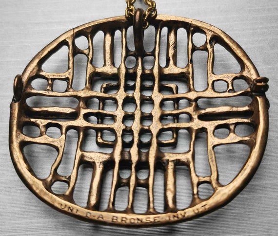 Uni David-Andersen design Unn Tangerud bronze pendant… - Gem