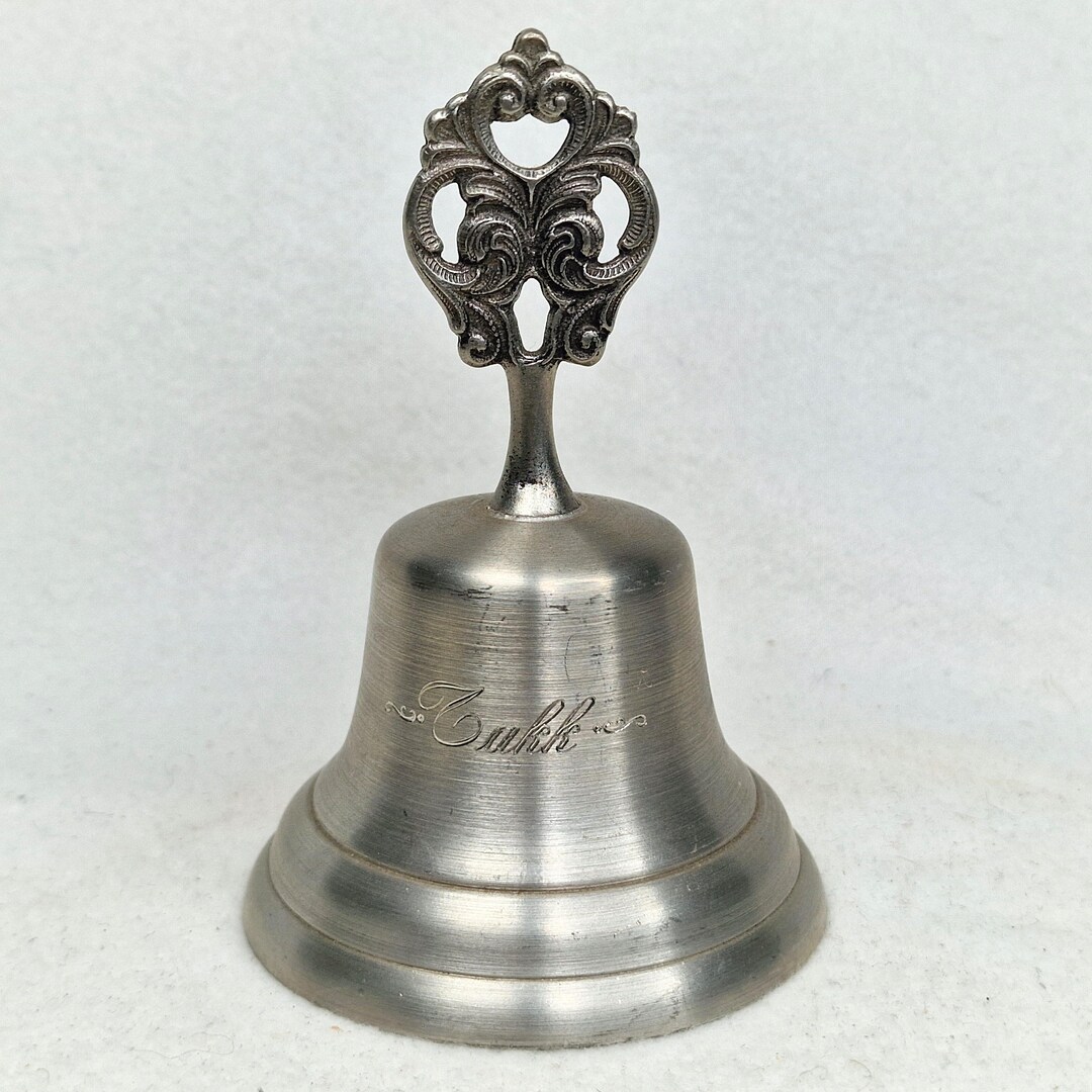 Eik Tinn Norway Tin Pewter Bell. Norwegian Decoration. - Etsy