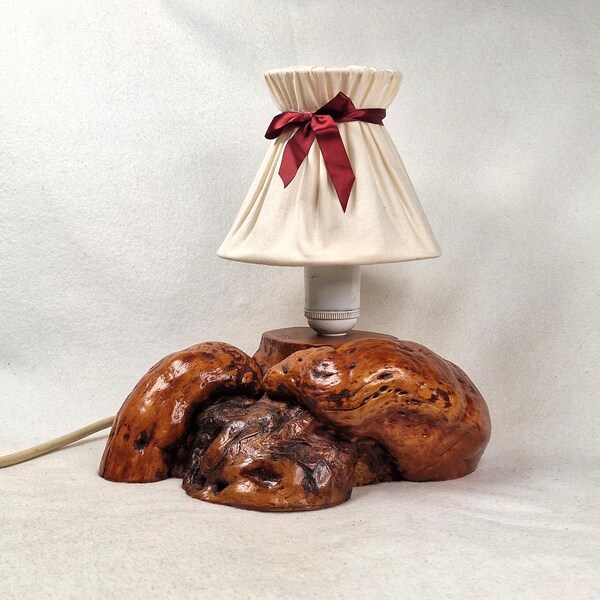 Burl Lamp - Etsy