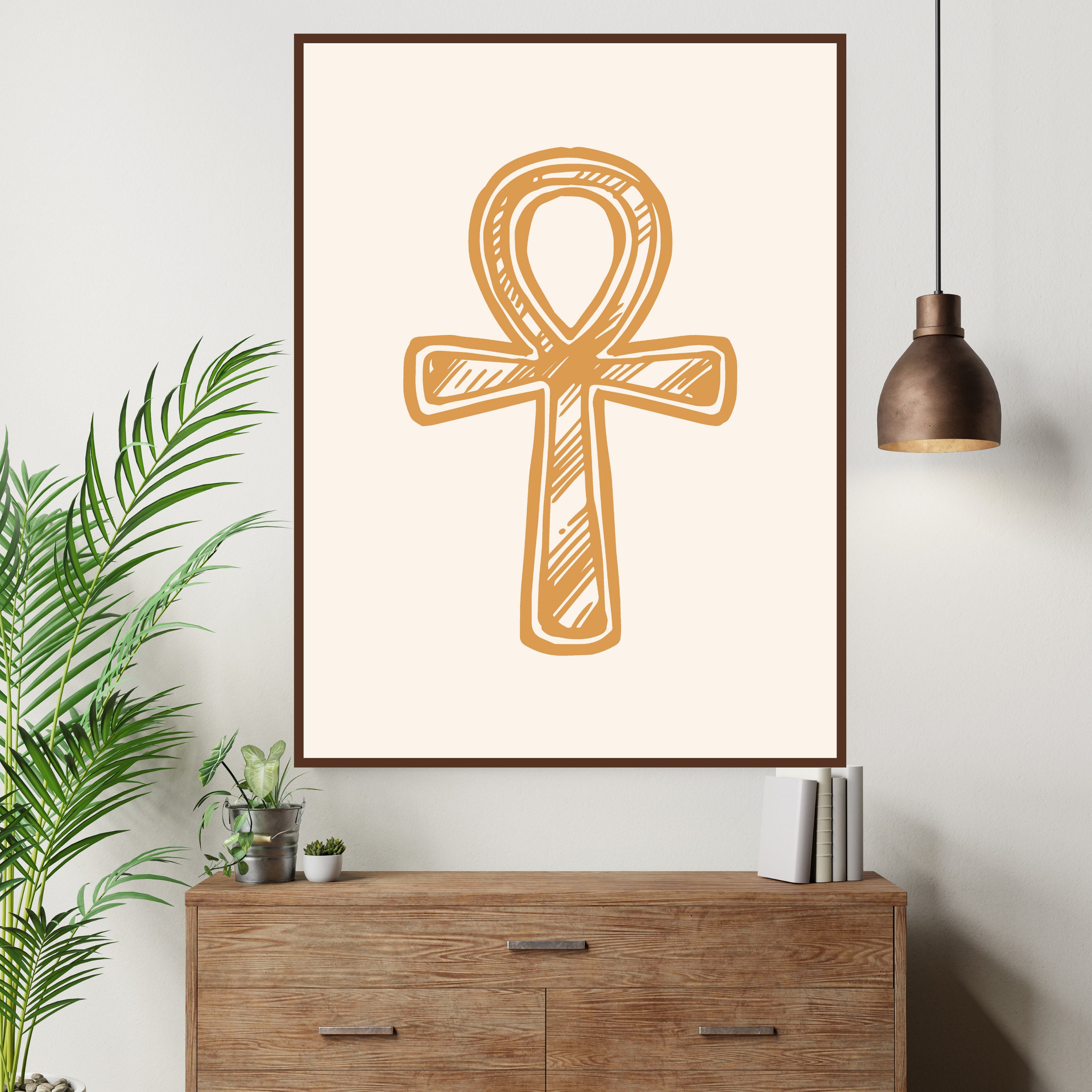 Ankh Symbol Wall Art, Eye of Horus Wall Art, Ancient Egypt Printable ...