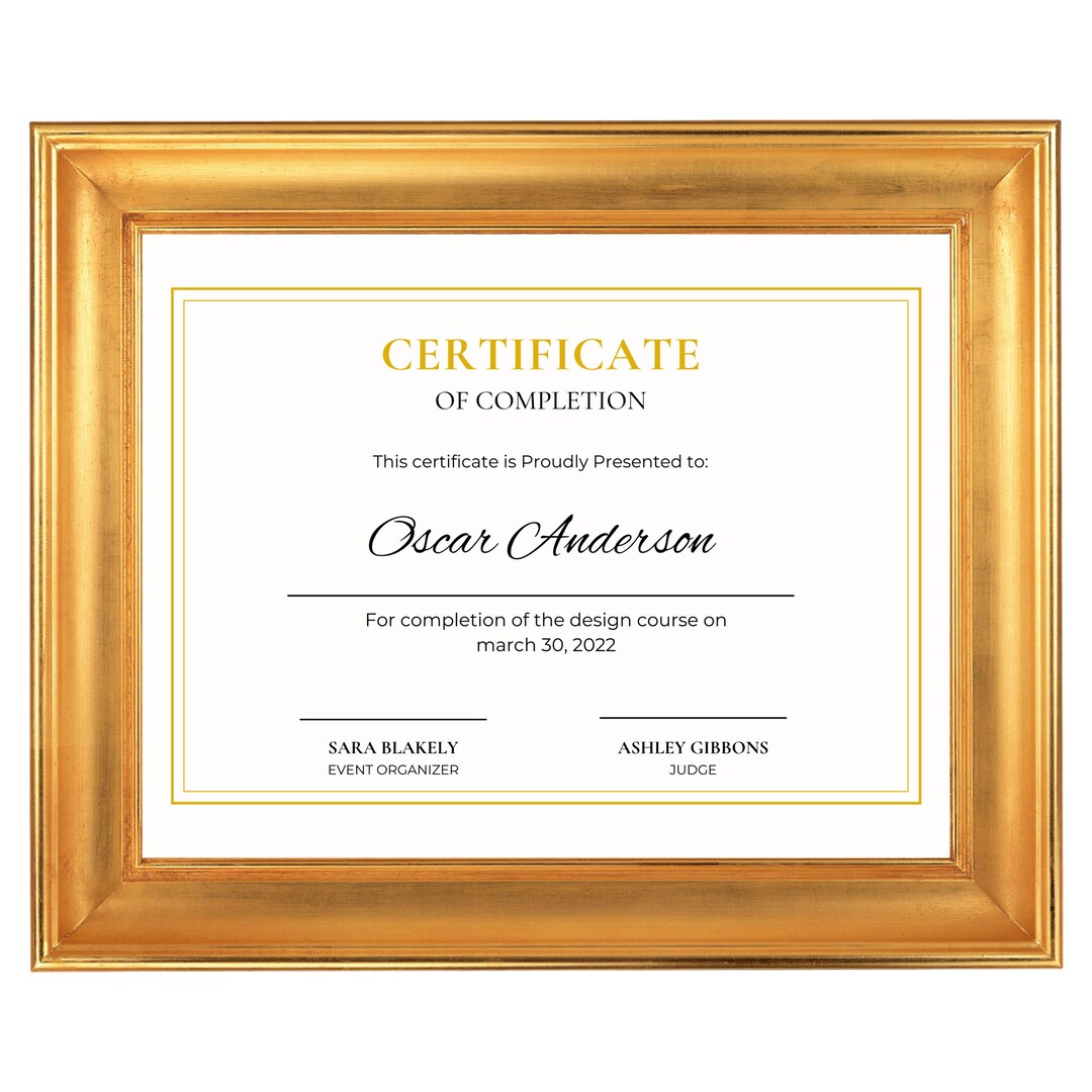DIY Certificate of Completion Template, Canva Training Certificate ...