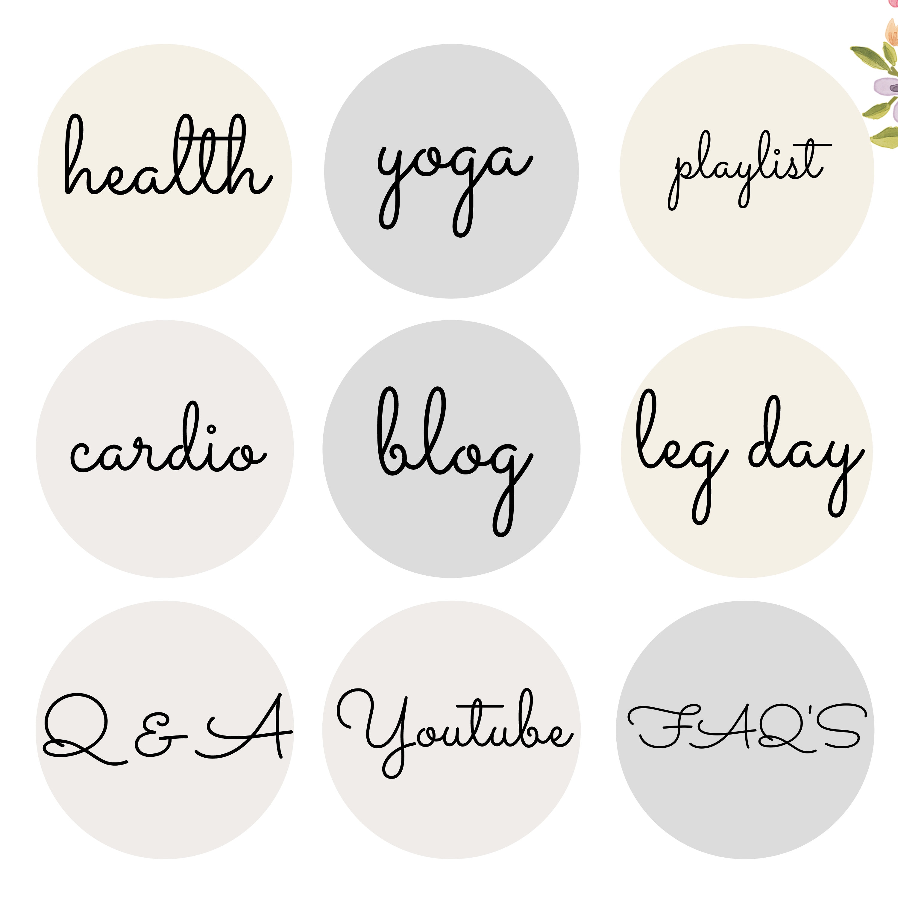 Set of 37 Gym Instagram Highlight Cover, Workout Instagram Story Icon ...