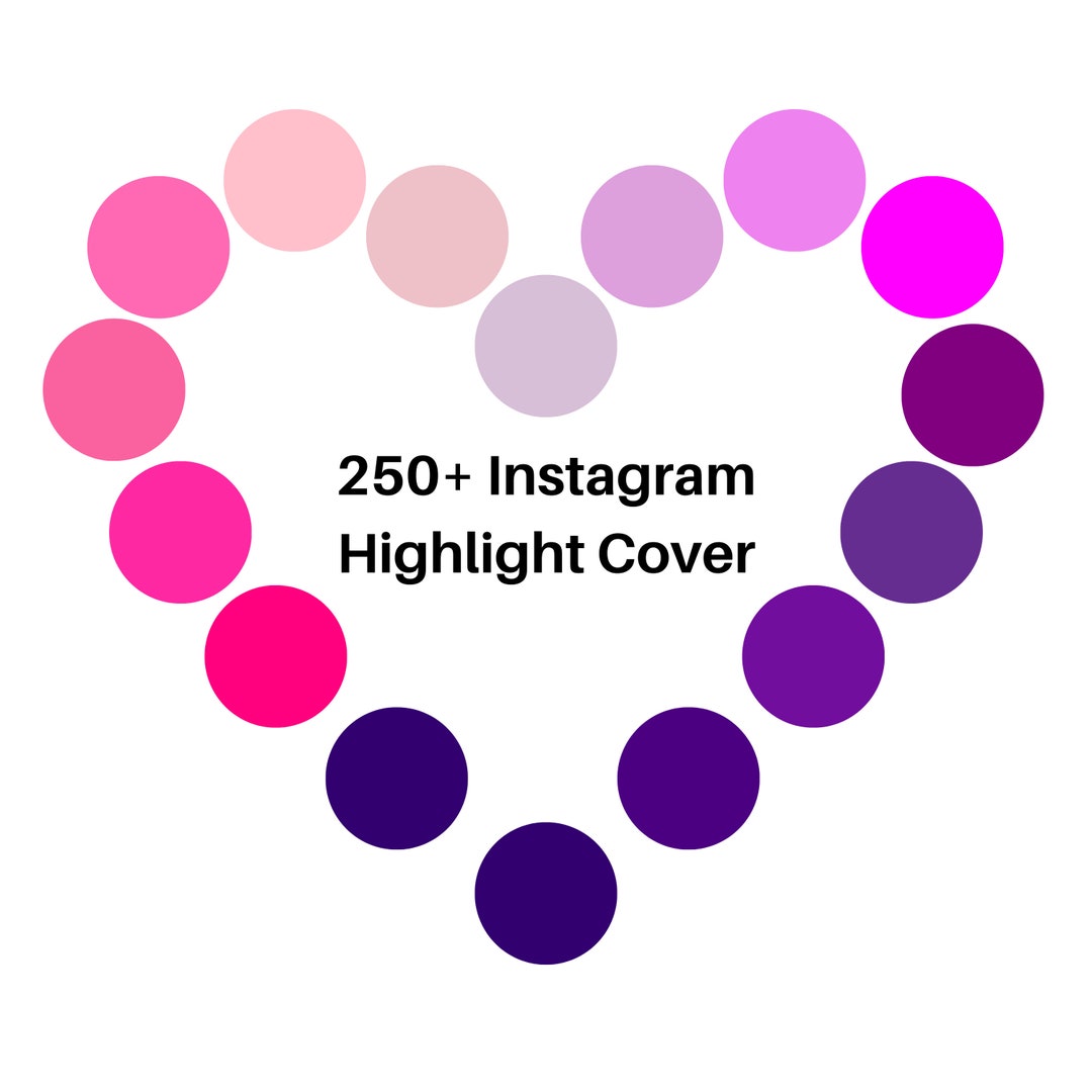 250+ Colors Instagram Highlight Icon | Shades of Red, Green, Blue ...