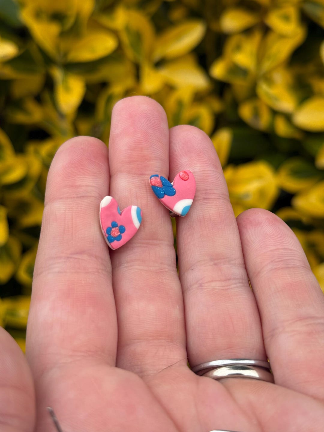 Trans Flag Inspired Pattern Stud Earrings - Etsy