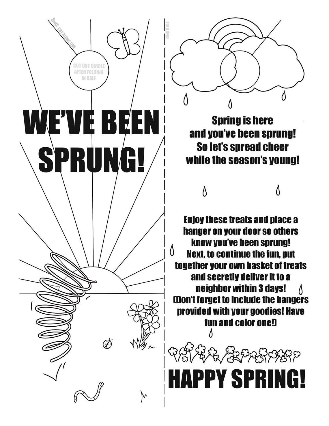 Youve Been Sprung PRINTABLE Instant Digital Download Spring - Etsy