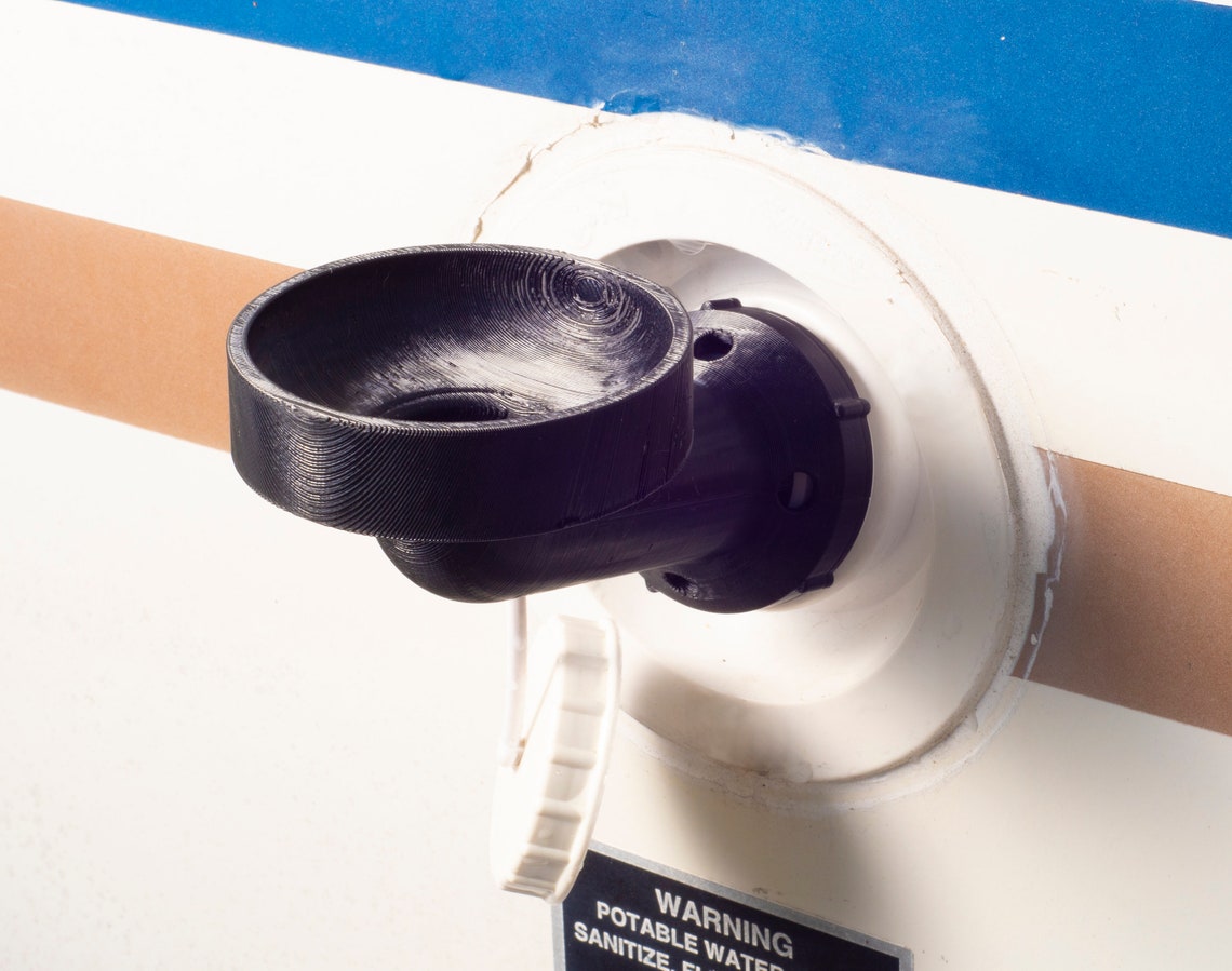 Large RV Travel Trailer Fresh Water Fill Funnel, Hands Free! - Etsy