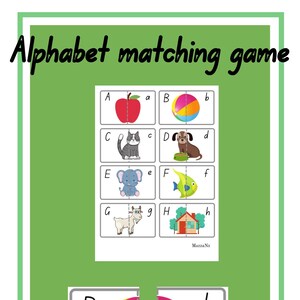 EYFS Alphabet Matching Game, Phonics, Literacy, Game, Preschool, School ...