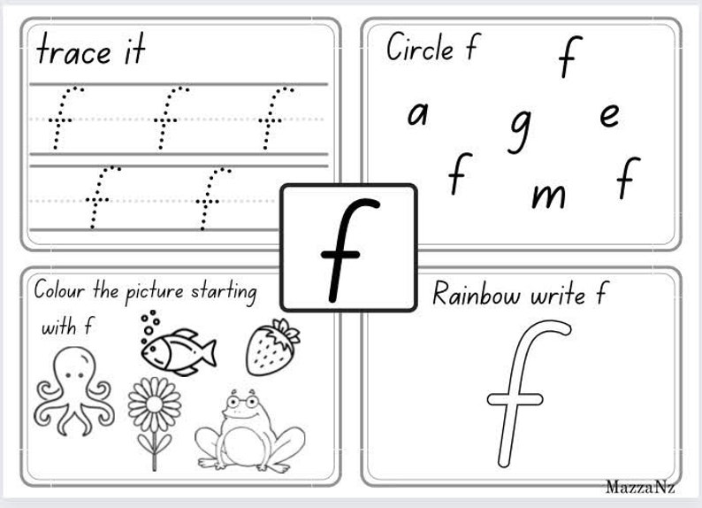 EYFS Alphabet Worksheets, Literacy, Phonics Learning Great for School ...