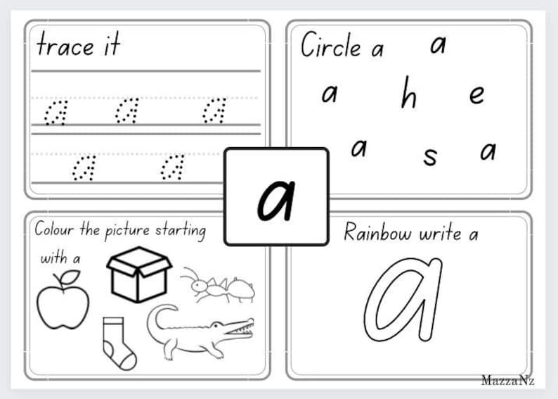 EYFS Alphabet Worksheets, Literacy, Phonics Learning Great for School ...