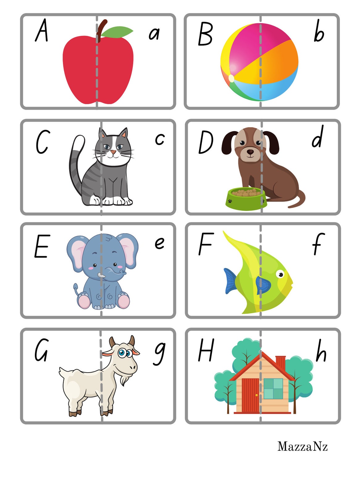 EYFS Alphabet Matching Game, Phonics, Literacy, Game, Preschool, School ...