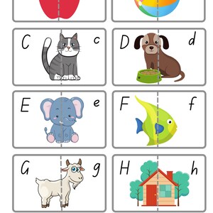 EYFS Alphabet Matching Game, Phonics, Literacy, Game, Preschool, School ...