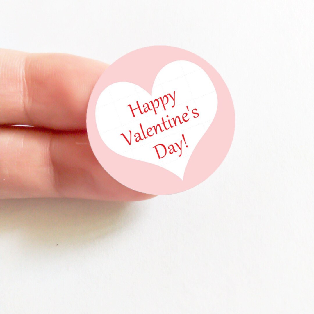 Happy Valentines Day Sticker Sheet, Cute Heart Stickers Waterproof ...