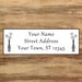 Elegant Set of 30 Daffodil Flower Return Address Labels in Chic Black ...