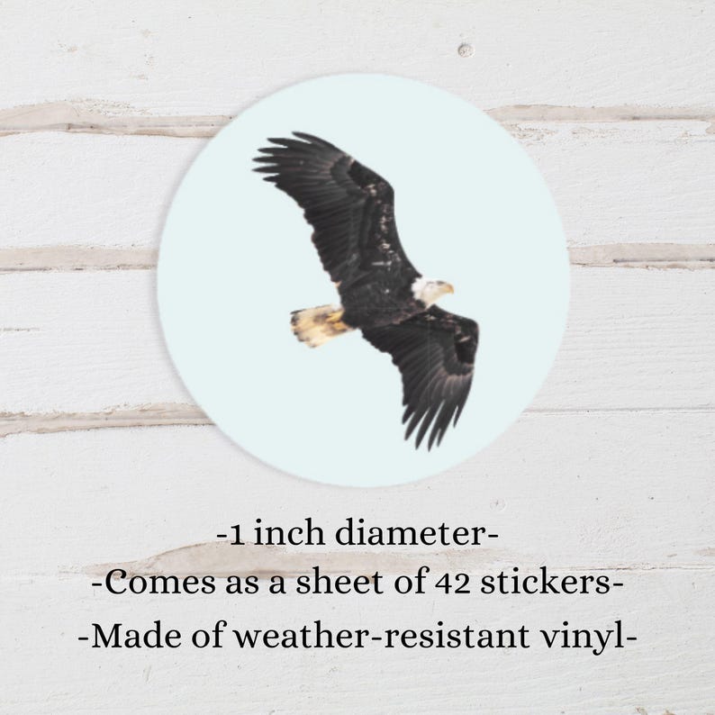 Bald Eagle Planner Sticker Aesthetic, Wildlife Sticker Sheet Vinyl ...