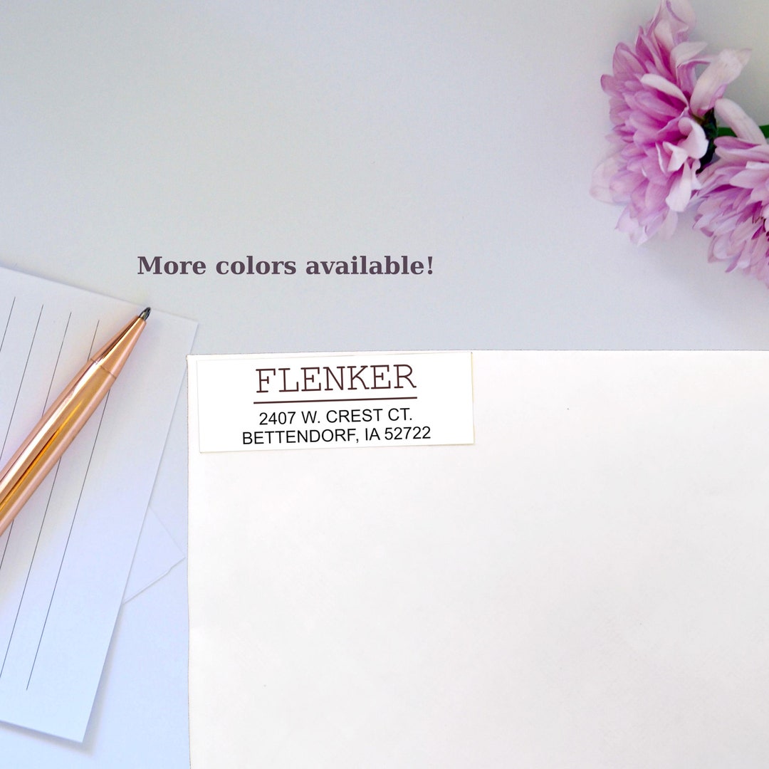 Customized Black and White Address Label, Plain Return Address Stickers ...