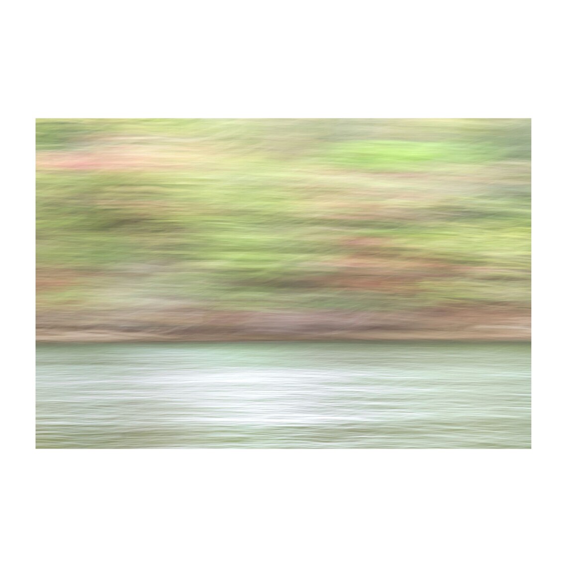 Pastel Color Wall Art Abstract Water Prints, Abstract Lake Art Gradient ...