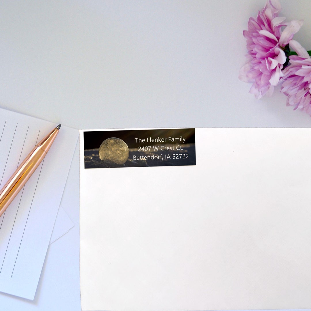 Custom Winter Return Address Labels, Frozen Bubble Stickers for ...