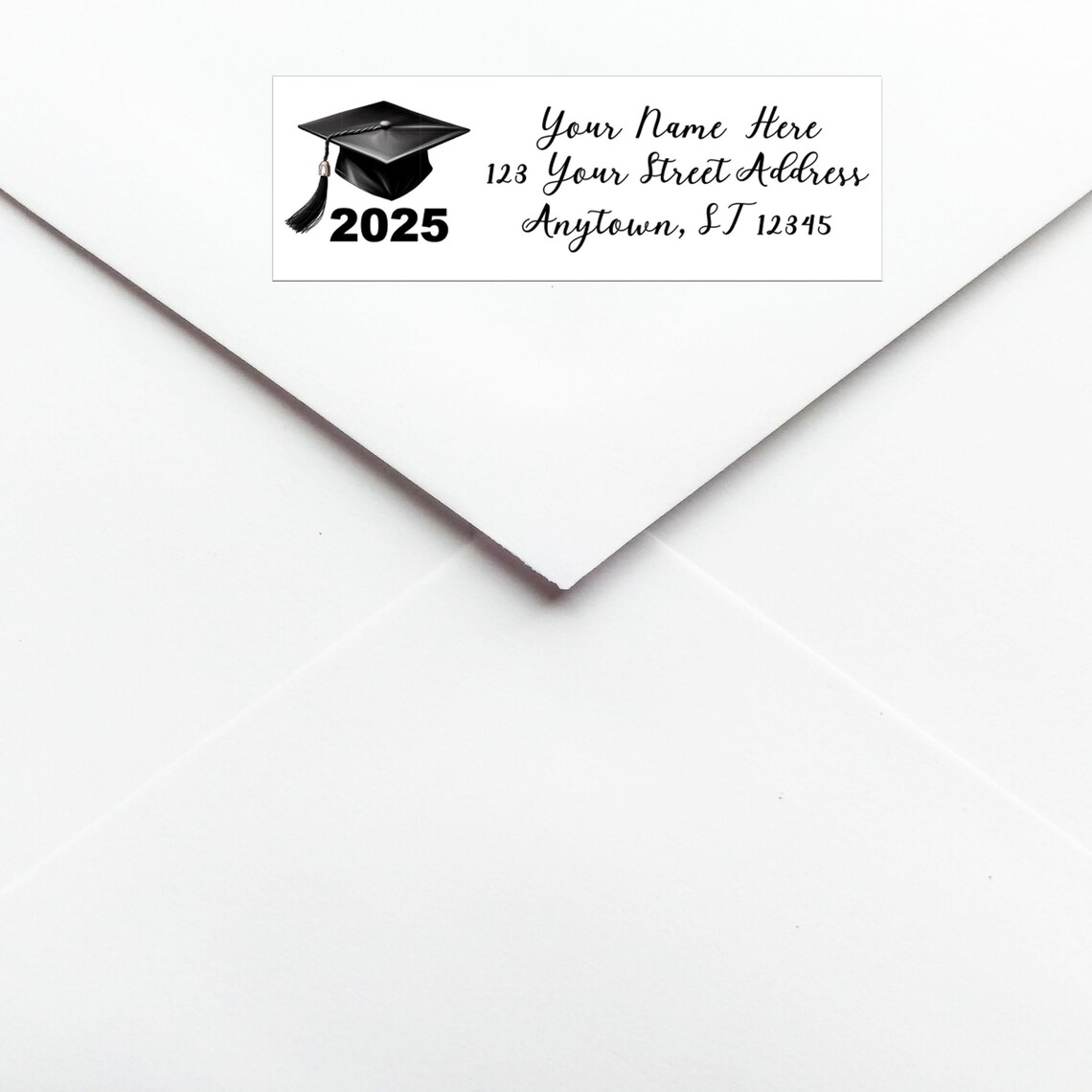 Class of 2025 Graduation Address Labels Stickers Modern, Graduation ...