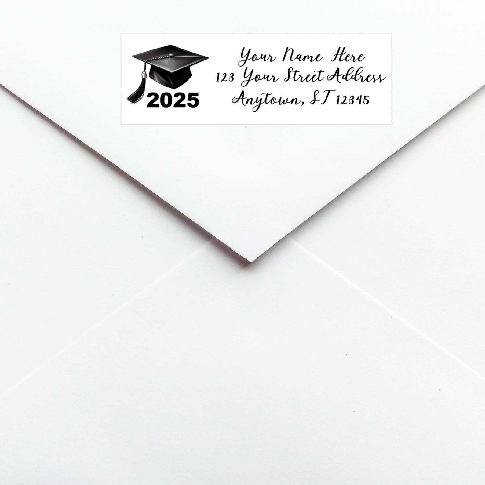 Class of 2025 Graduation Address Labels Stickers Modern, Graduation ...