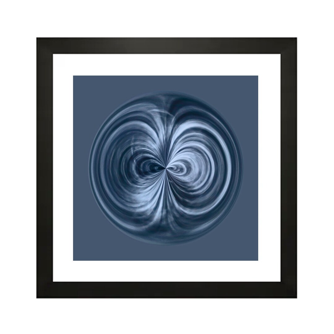 Figure Eight Dark Blue Art Print Square Digital Download Art - Etsy
