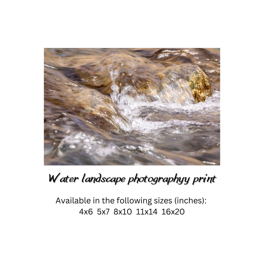 Wild River Outdoor Photography Print Wall Art, Long Exposure Landscape ...