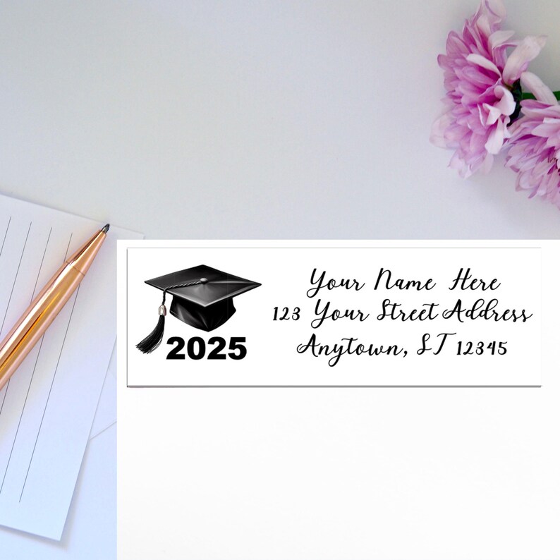 Class of 2025 Graduation Address Labels Stickers Modern, Graduation ...