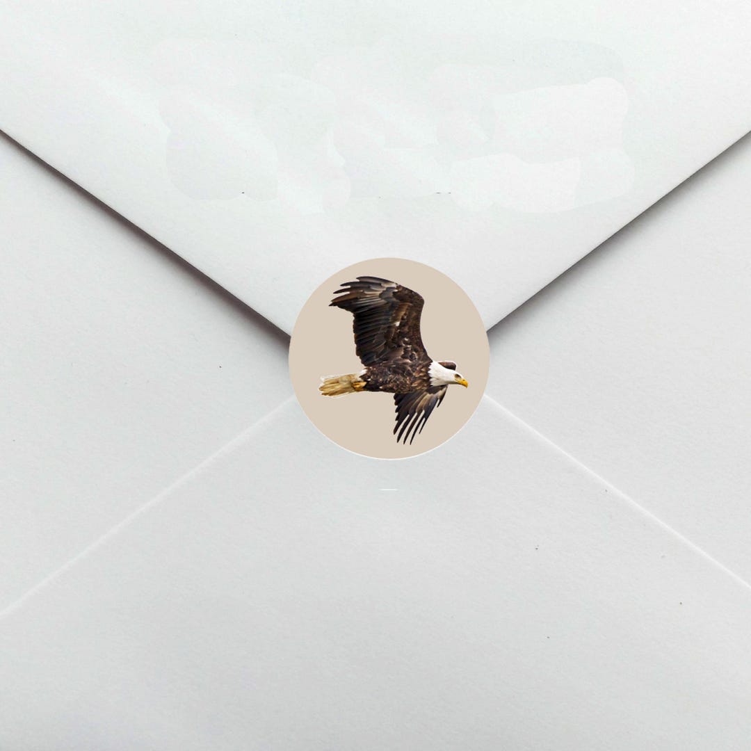 Bald Eagle Sticker Seals for Envelope, Bird Stickers for Envelopes, 1 ...