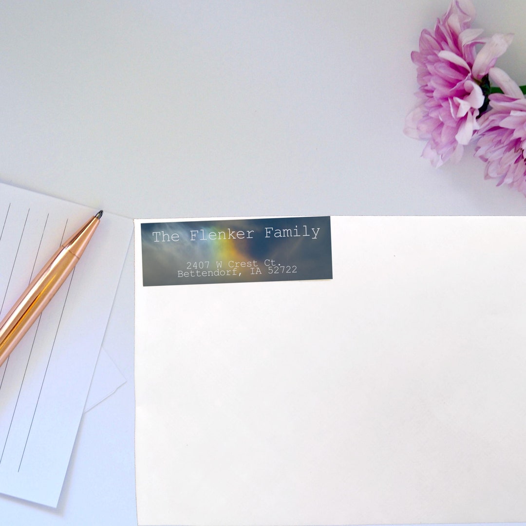 Rainbow Address Labels Personalized, Rainbow Return Address Labels ...