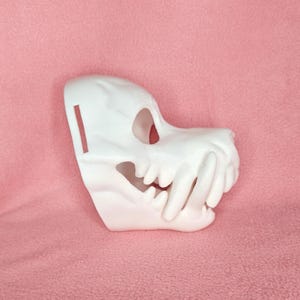 Skull Dog Fursuit Head Base, 3D Printed PLA, Customizable HQ Base for ...