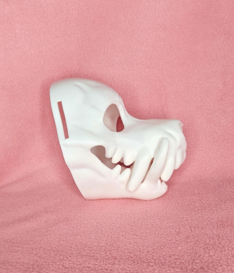 Skull Dog Fursuit Head Base, 3D Printed PLA, Customizable HQ Base for ...
