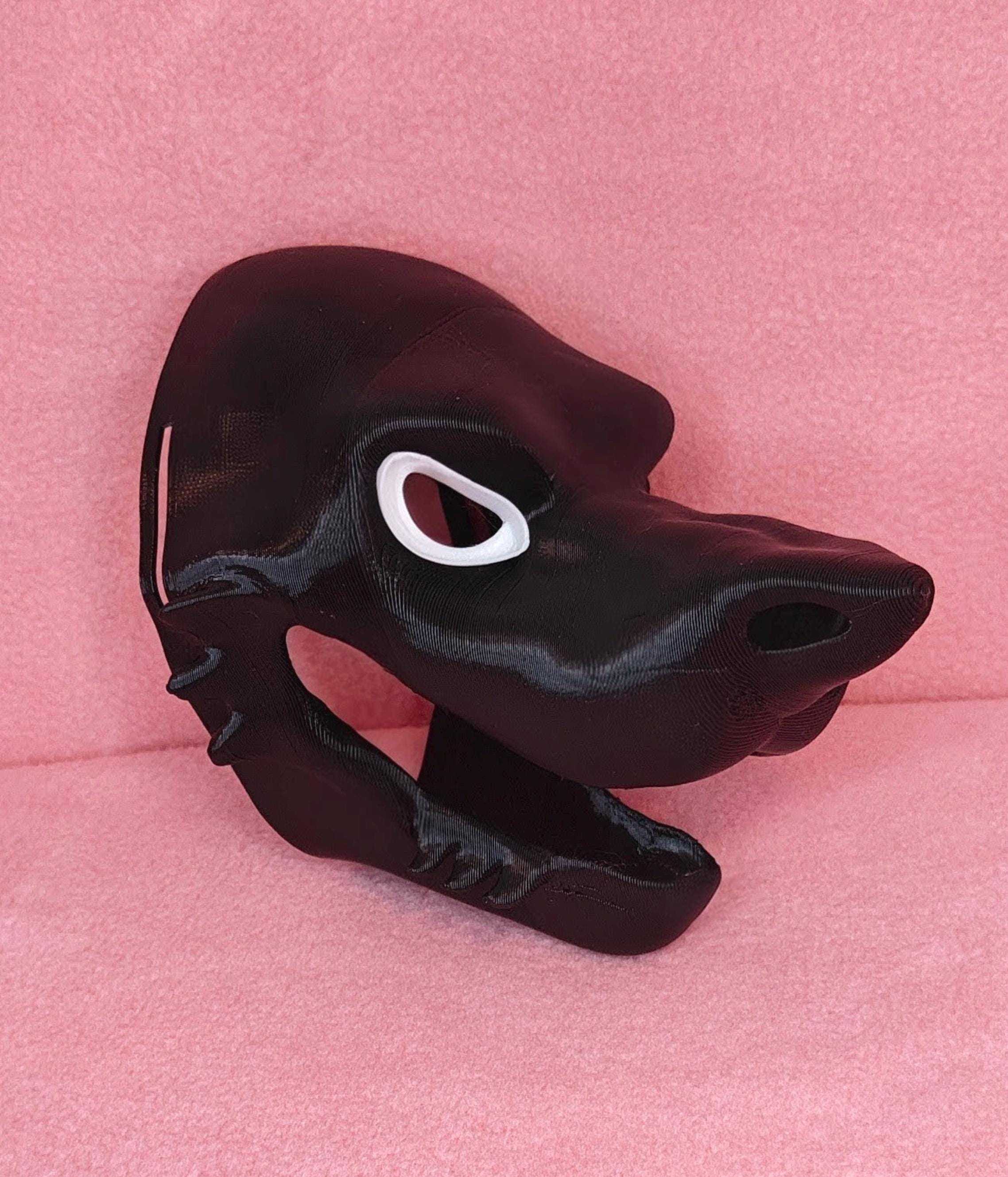 Grumpy Dog Canine Fursuit Head Base V1 / 3D Printed in PLA ...
