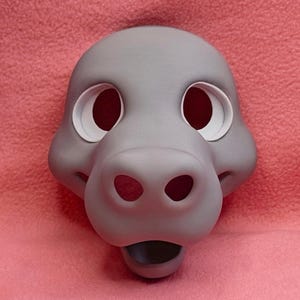 Bear Fursuit Head Base / 3D Printed in PLA / Customizable Options / HQ ...
