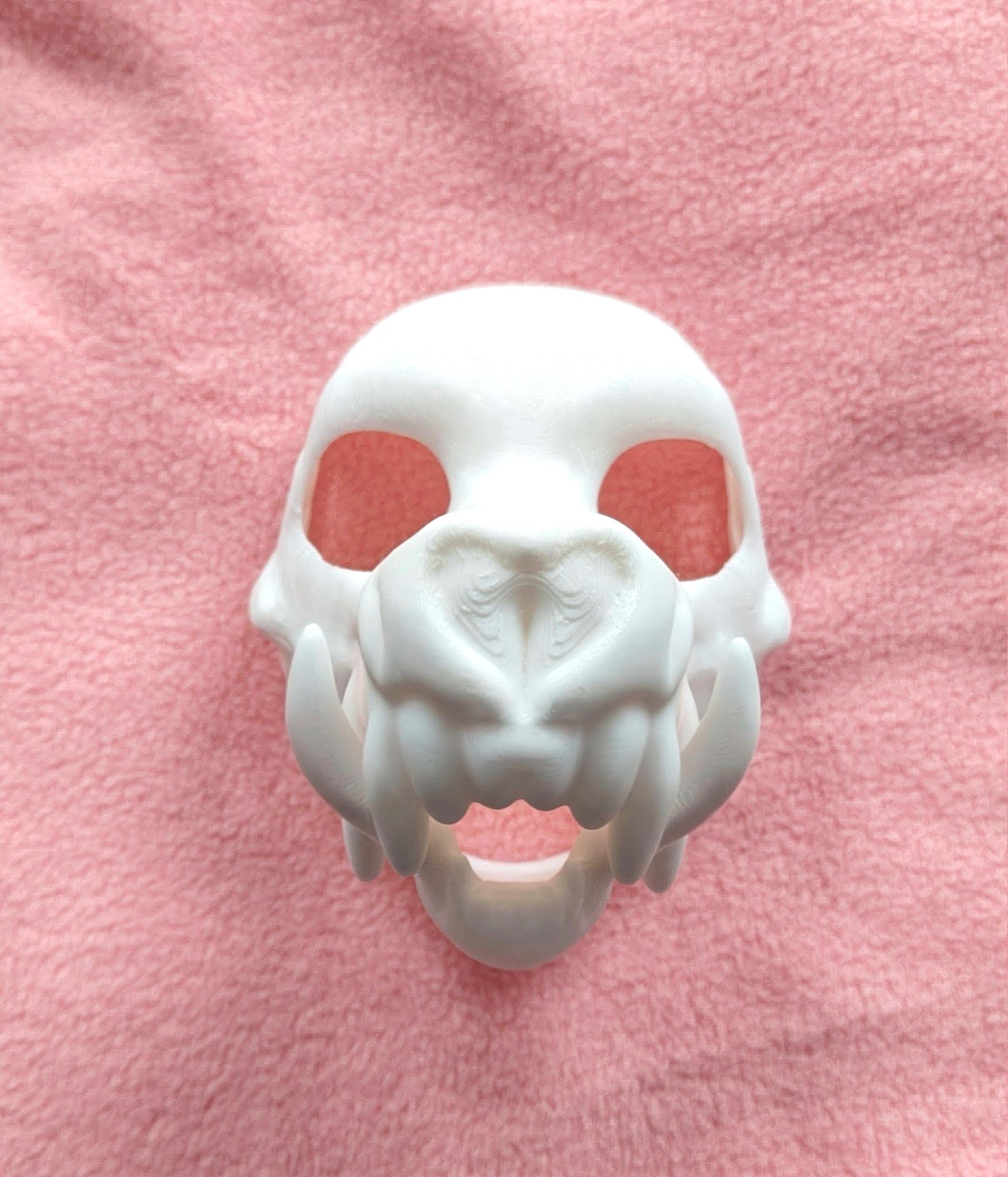 Skull Dog Fursuit Head Base, 3D Printed PLA, Customizable HQ Base for ...