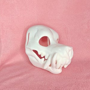 Skull Dog Fursuit Head Base, 3D Printed PLA, Customizable HQ Base for ...