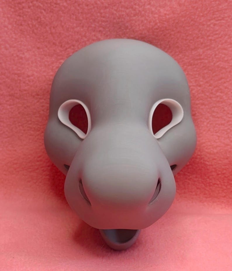 Manokit Fursuit Head Base / 3D Printed in PLA / Customizable Options ...