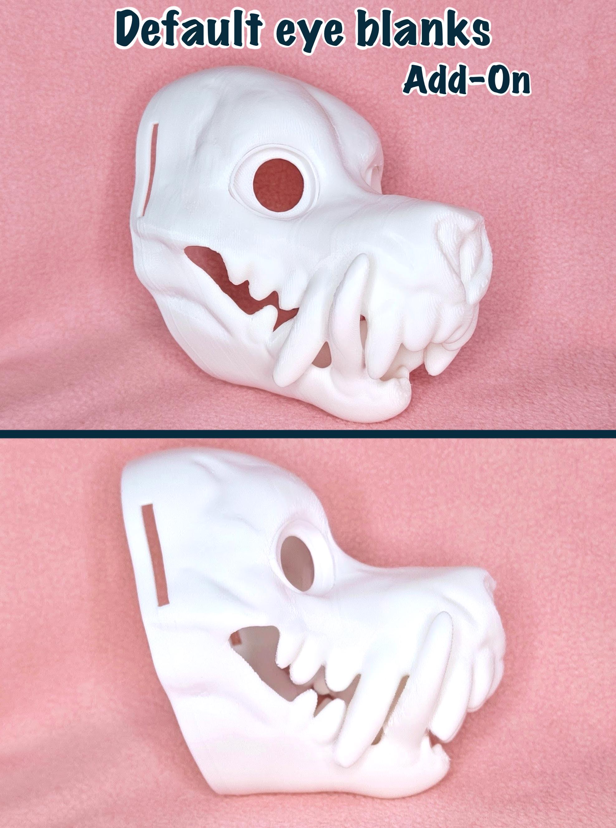 Skull Dog Fursuit Head Base, 3D Printed PLA, Customizable HQ Base for ...