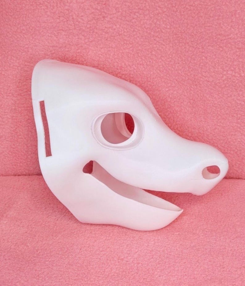 Dragon Fursuit Head Base, 3D Printed DIY Fursuit Blank, Cosplay Dragon ...
