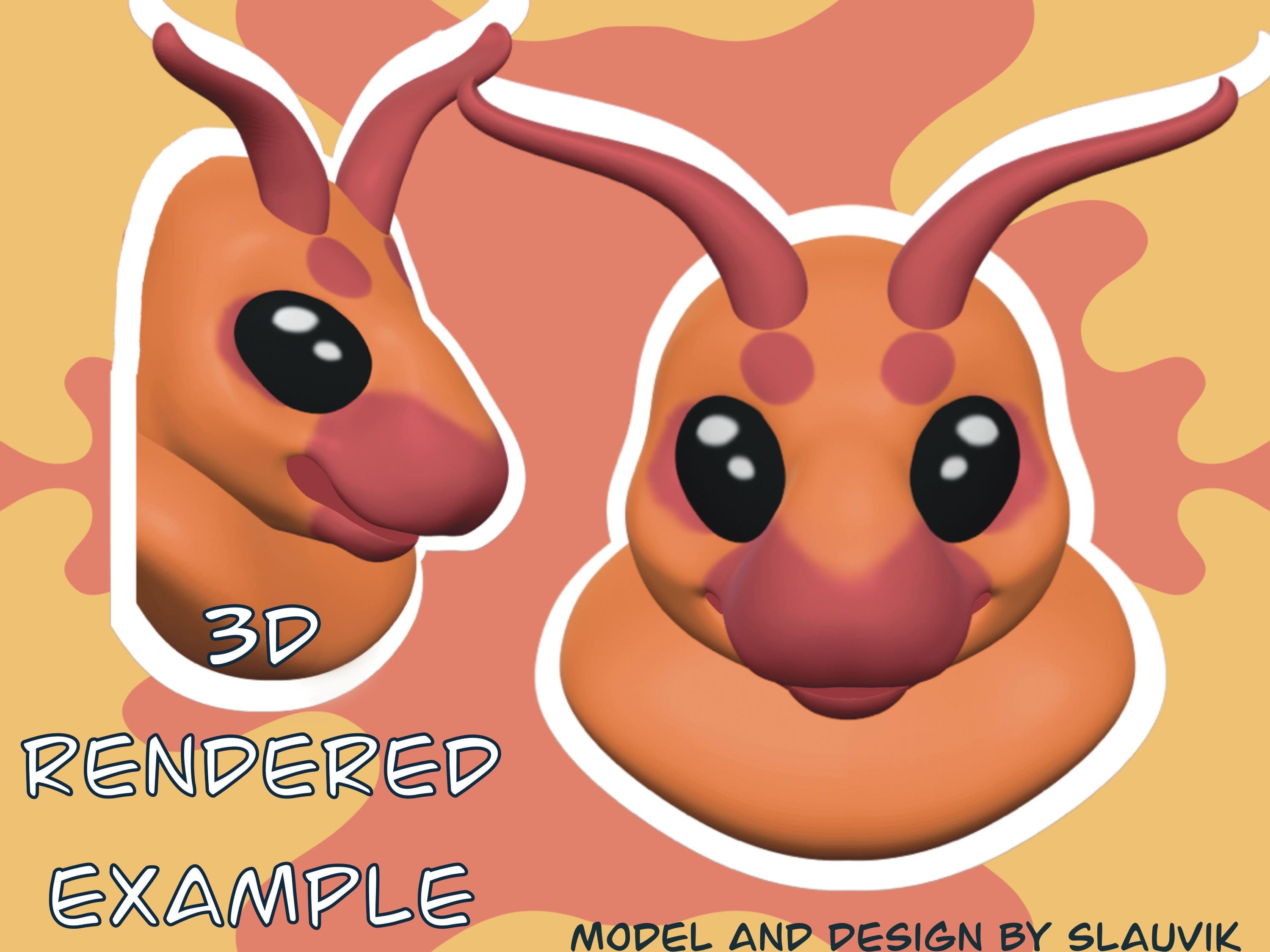 Moth Bug Dragon Fursuit Head Base / 3D Printed in PLA / Customizable ...