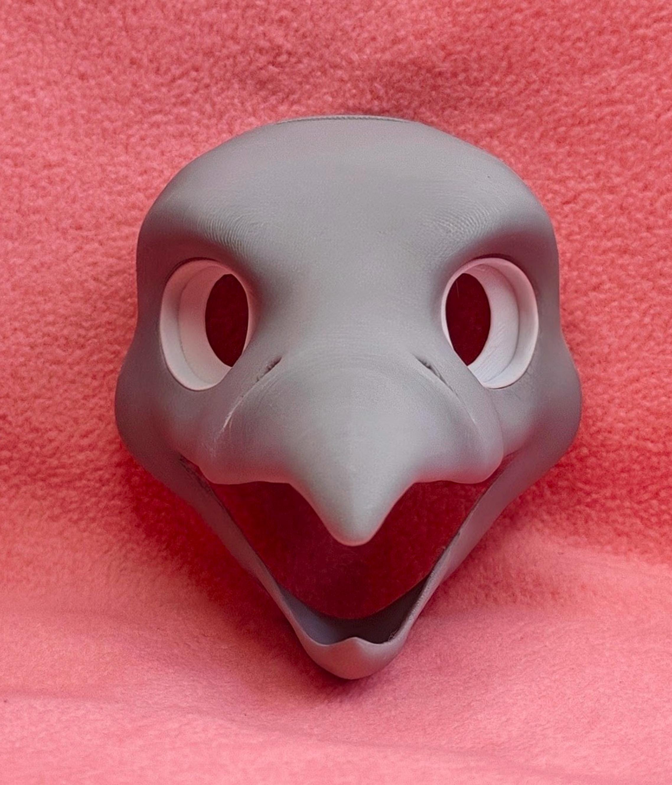 Gryphon Fursuit Head Base, 3D Printed PLA, Customizable HQ Base for ...
