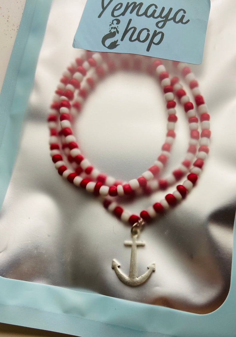 Chango Santeria Necklace Orisha/chango Santeria Collar Orisha - Etsy