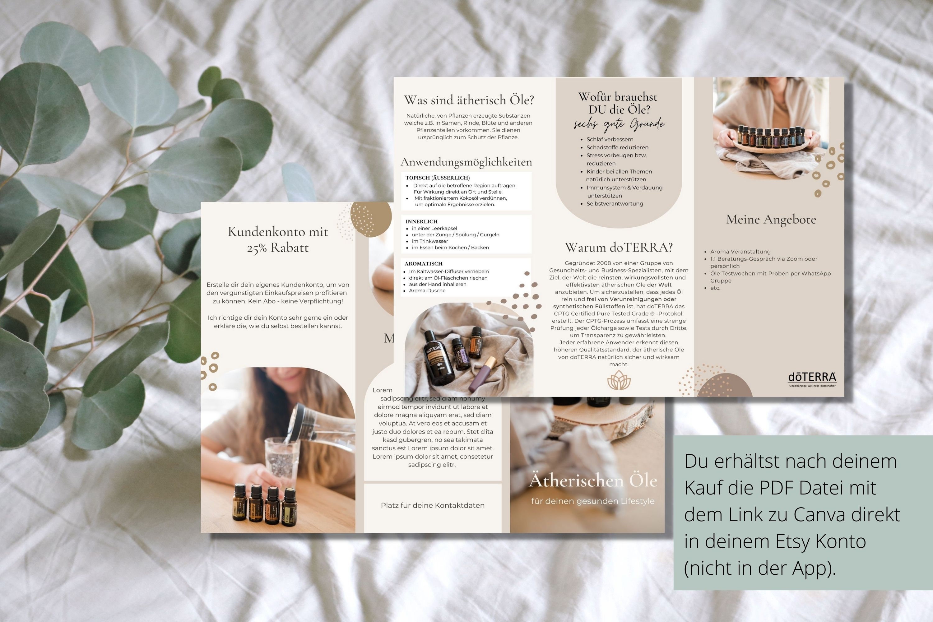 Canvas Flyer Design Doterra Flyer Template for New Clients - Etsy