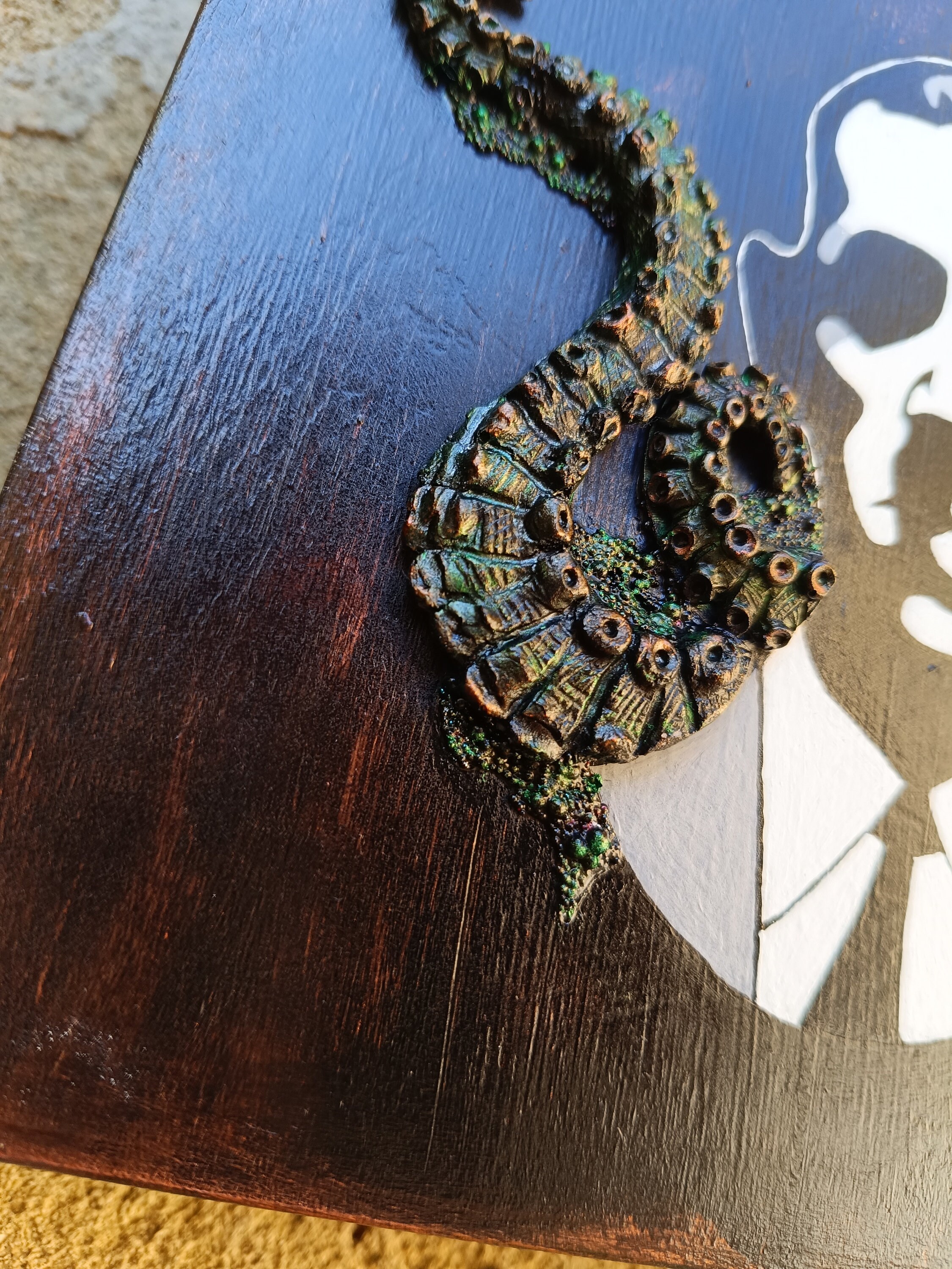 HP LOVECRAFT Wooden Frame Cthulhu Handmade - Etsy