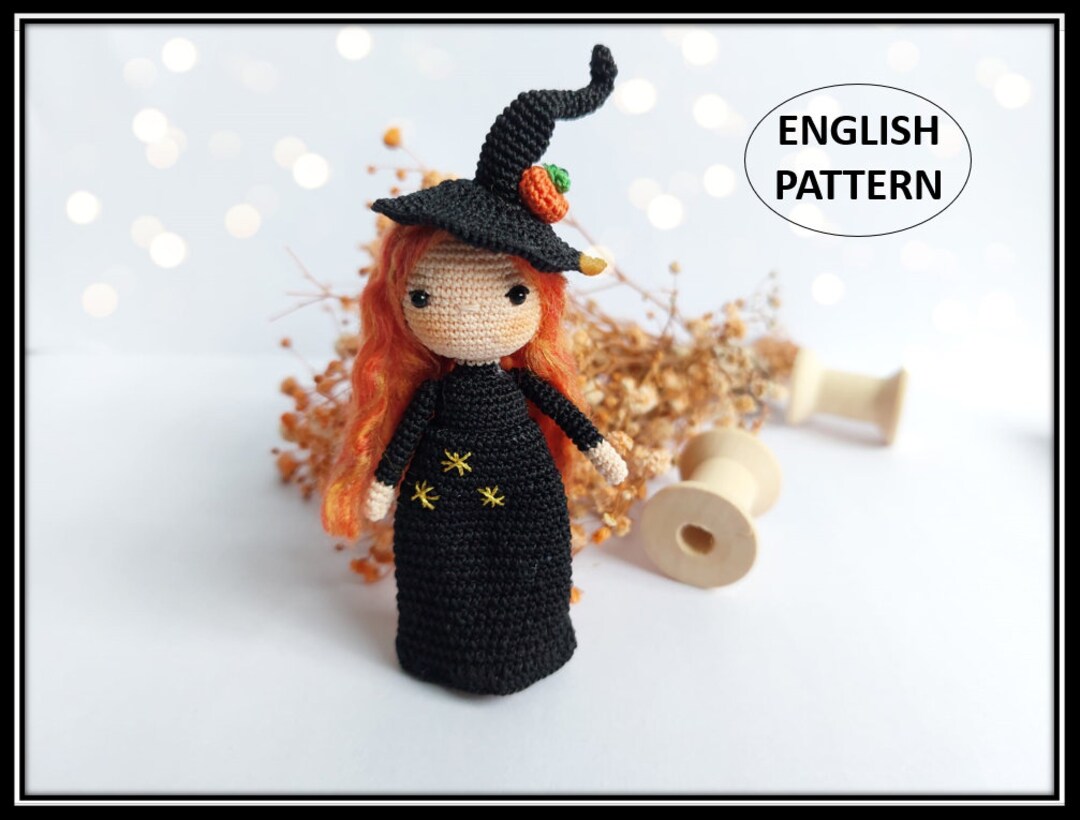 Witch Miniature Amigurumi Pattern Witch Crochet PDF Pattern - Etsy