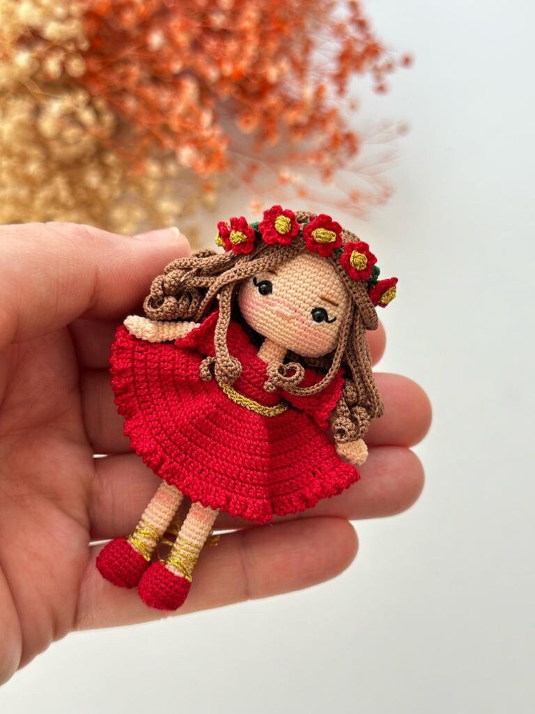 Miniature Amigurumi Butterfly Angel Minny Micro Doll - Etsy