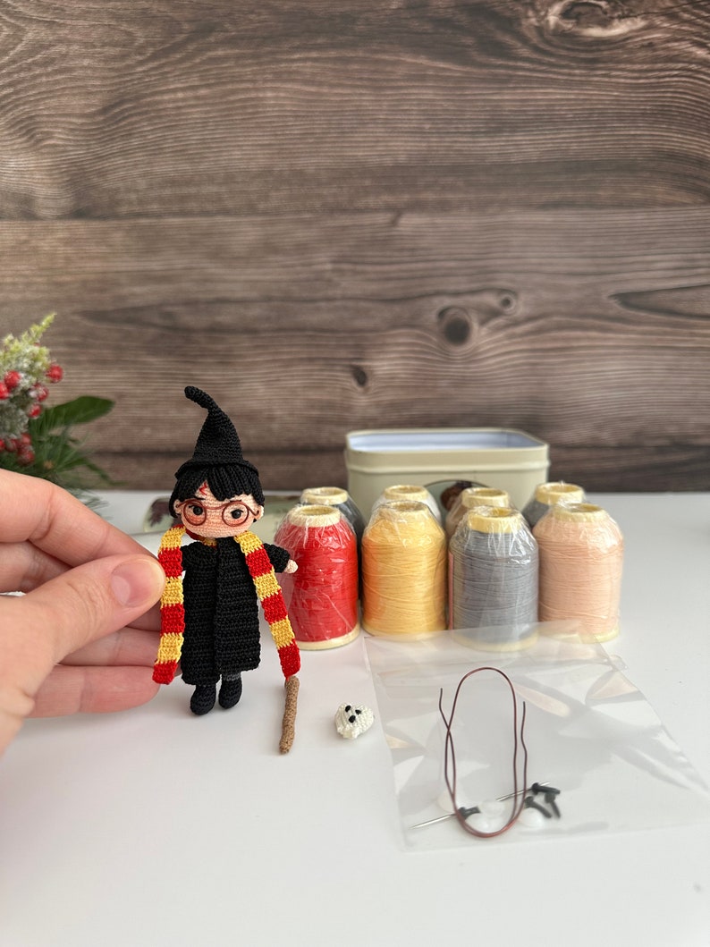Wizard Boy Kit Wizard Boy Pattern Miniature Wizard Pattern - Etsy