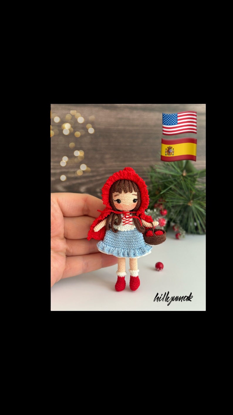 Little Red Riding Hood Caperucita Roja Pattern Miniature English ...