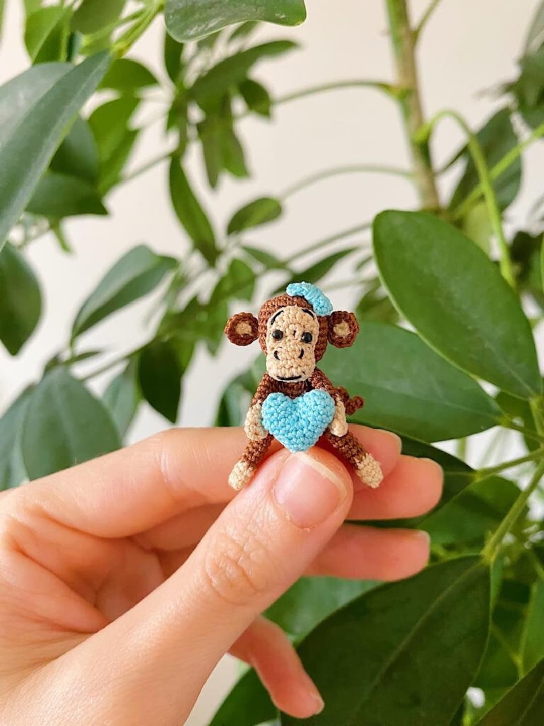 Monkey, Miniature Monkey, Amigurumi Monkey - Etsy