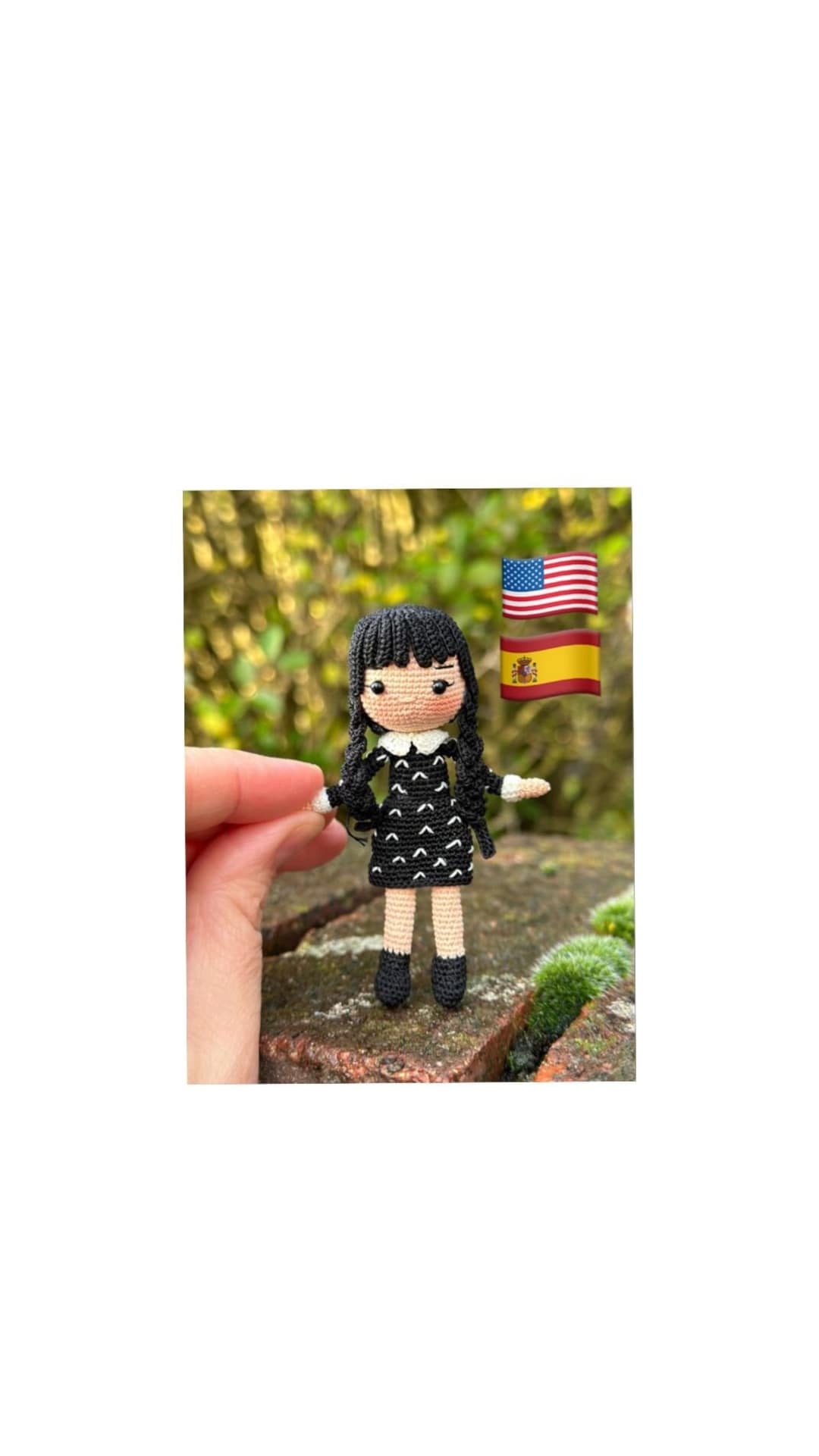 Wednesday Addams Miniature Amigurumi Pattern Wednesday PDF Pattern - Etsy